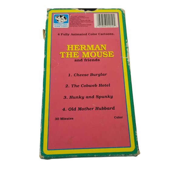 Media | Herman The Mouse Vintage Cartoon 1987 Vhs Animation Kid Flicks ...